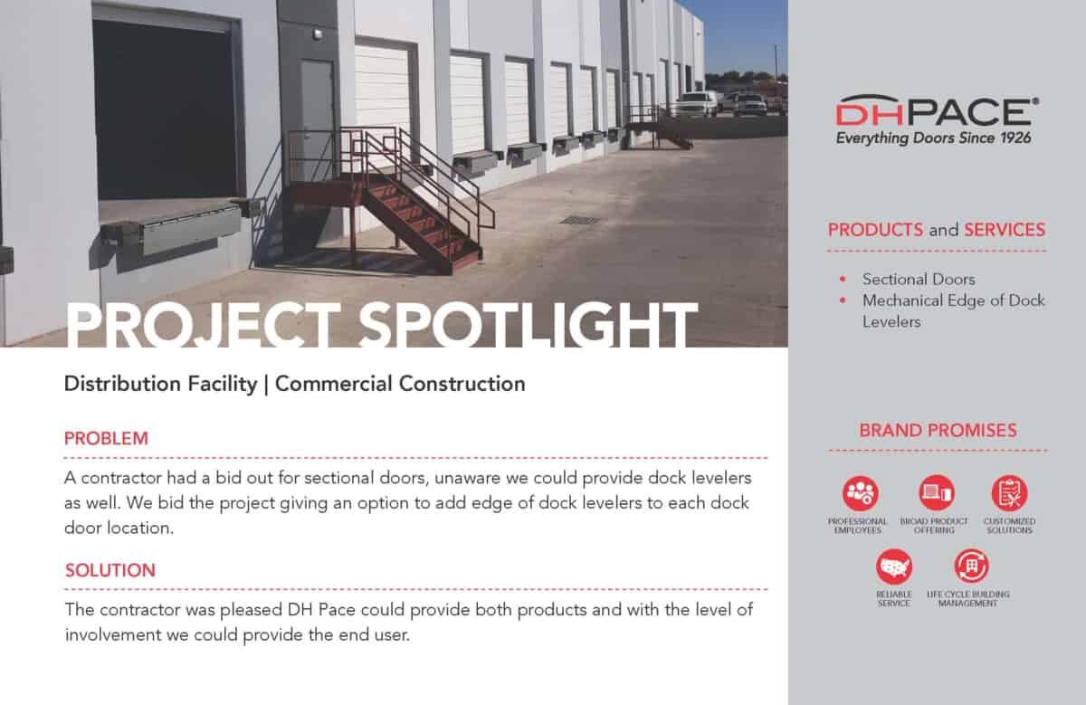 Contractor Finds One-Stop Shop with DH Pace - Door Control Services